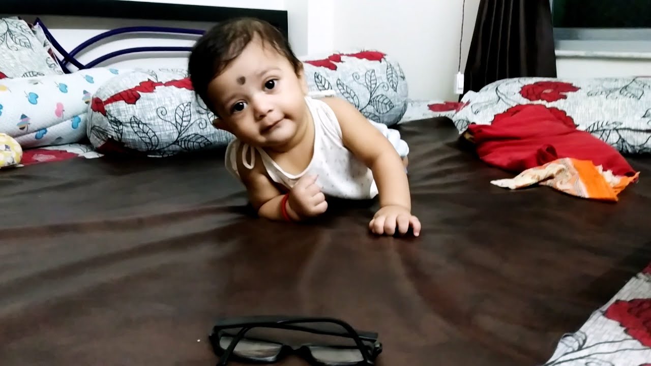 Cute baby first time crawing II Tryng to Stand up - YouTube