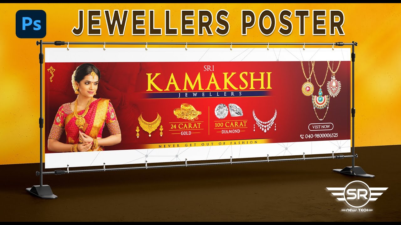 How to Create Jewellery Flex Banner in Photoshop - YouTube