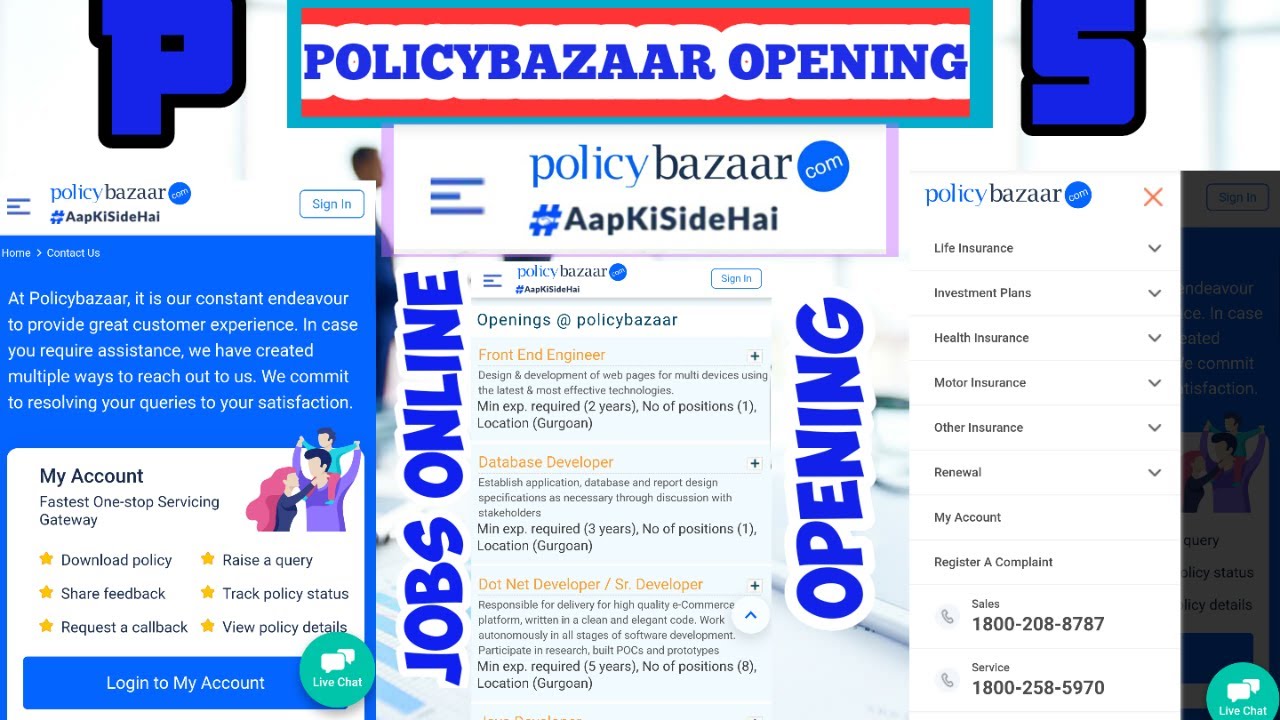 Policy Bazaar Jobs and Vacancies||March 2021 - YouTube