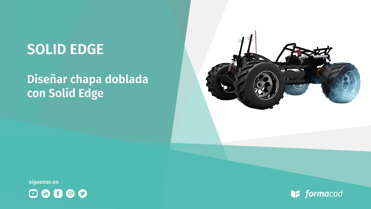 Diseñar chapa doblada con Solid Edge - YouTube