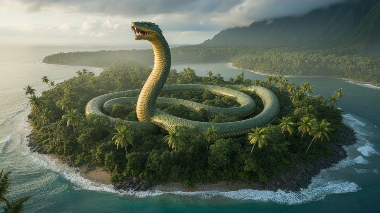 Girl Survives GIANT PYTHON Attack on Deserted Island - YouTube