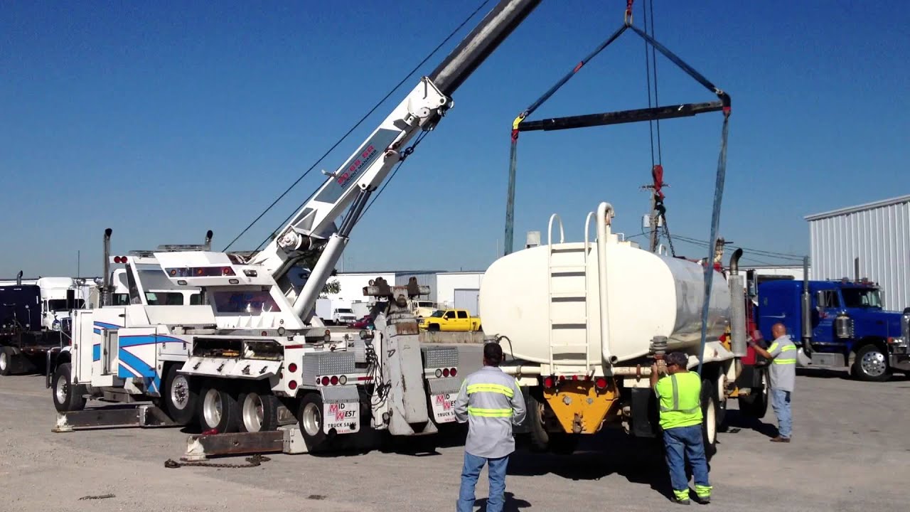Tow Truck and Boom-Heavy Equipment Move - YouTube
