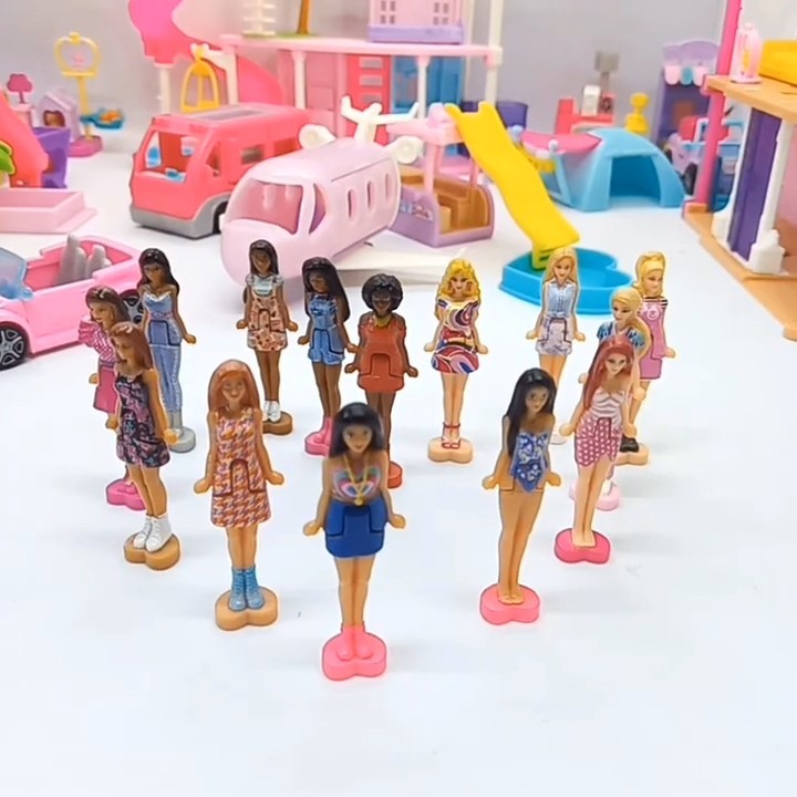 All Barbie Miniland Sets in One Mini City! - YouTube