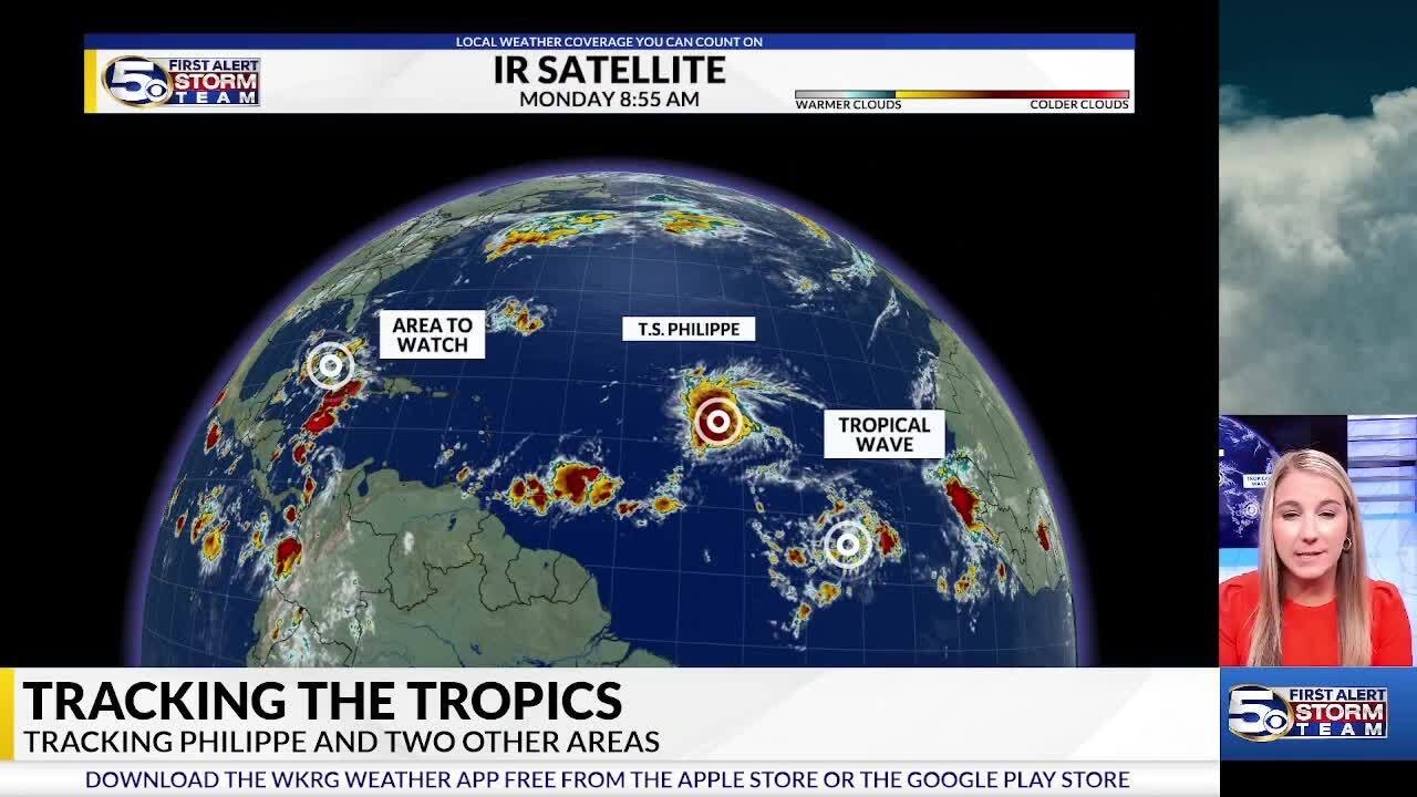 Tracking Philippe, New Tropical System Forecast to Form Midweek - YouTube