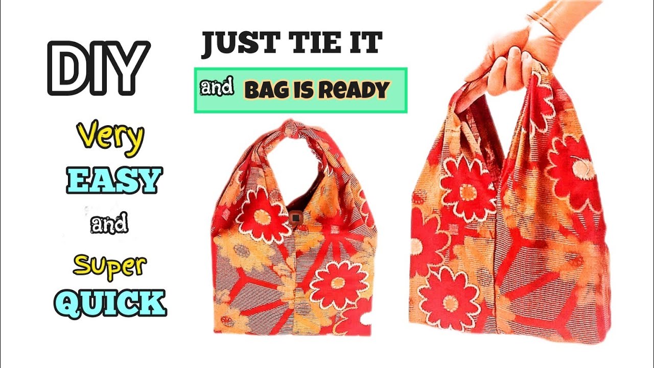 DIY/ SO EASY and QUICK, The Easiest Way To Make Tote Bag. Can make it ...
