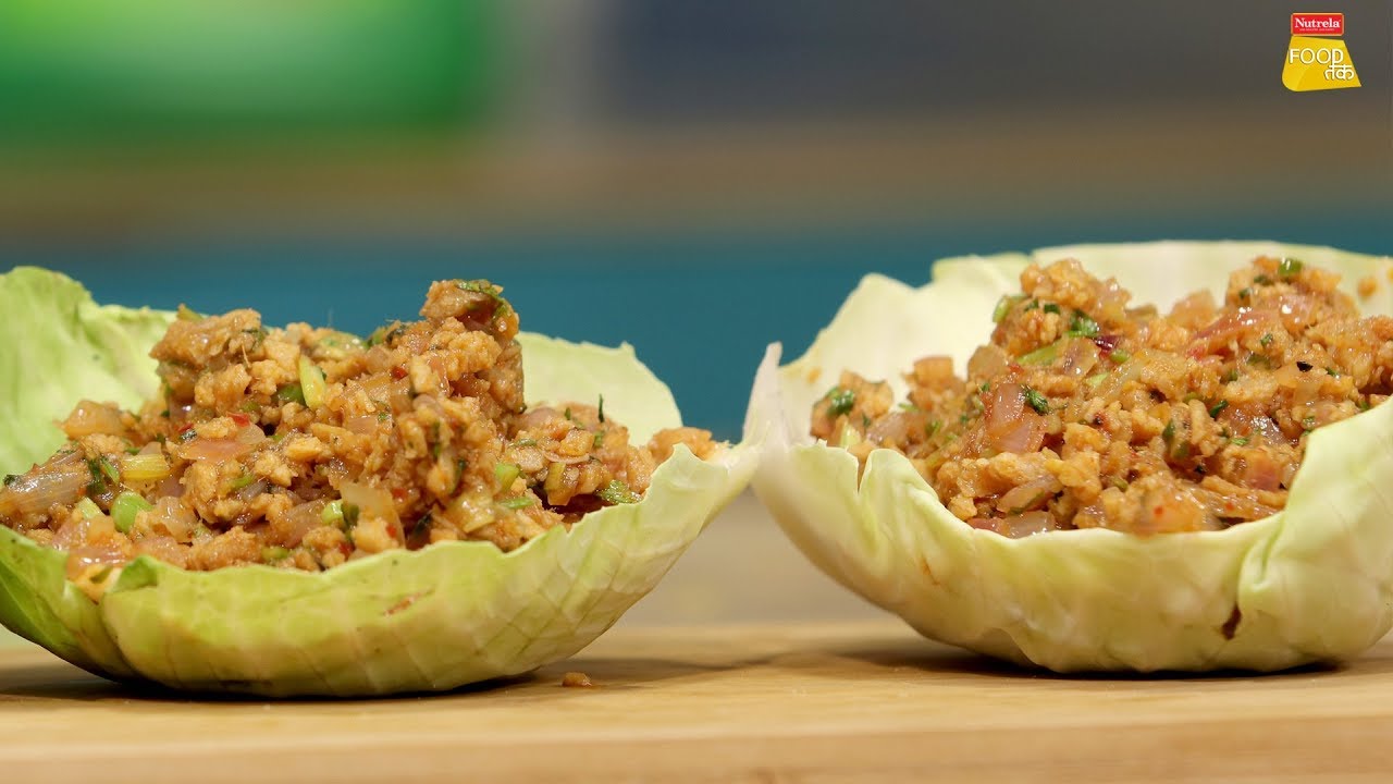 Thai Soyabean In Cabbage Cups | Cabbage Cups Recipe | कैबेज कप्स | Soya ...