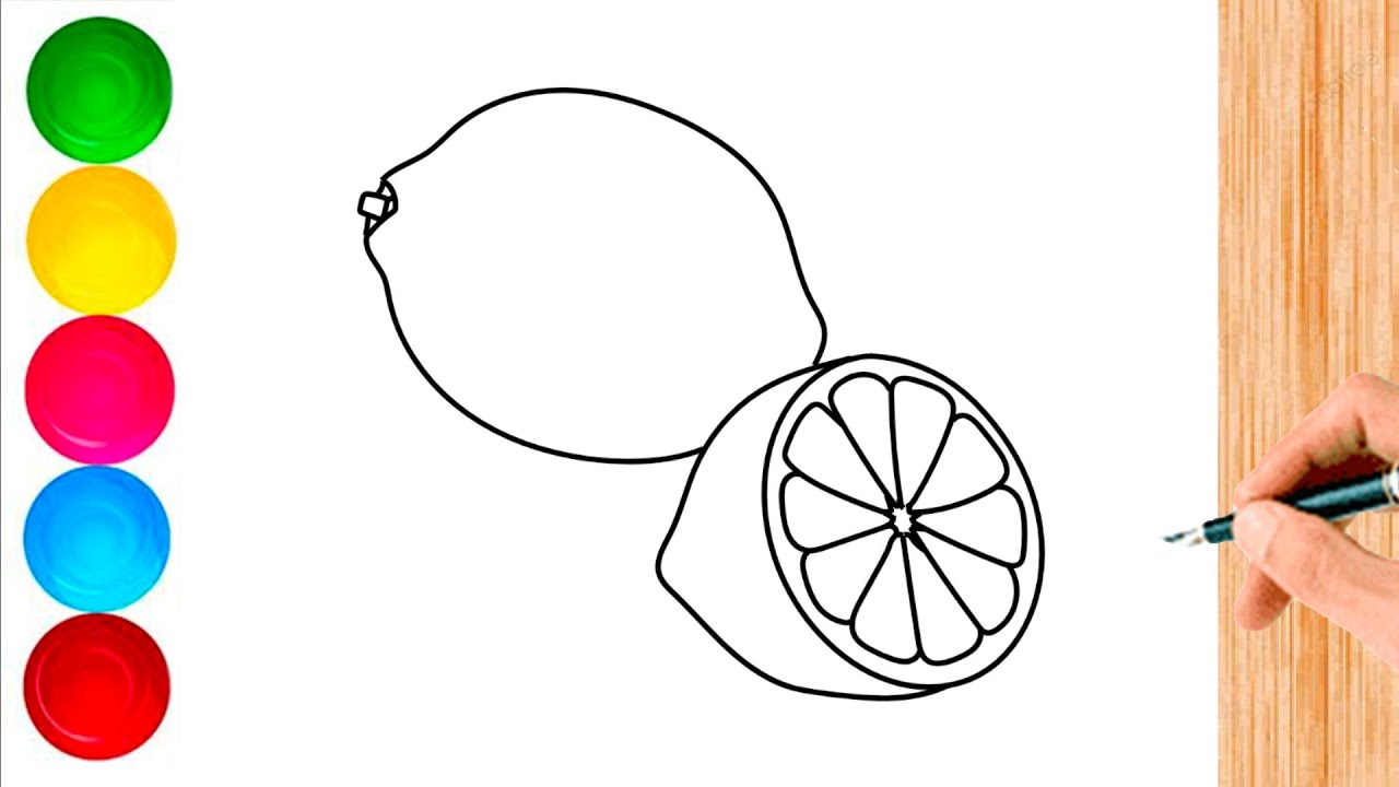 How to Draw a Lime Easy - YouTube