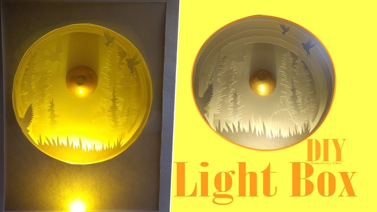 DIY Light Box | Easy craft project idea | Handmade - YouTube