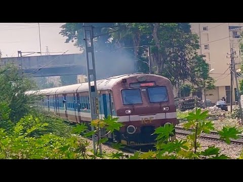 DEMU LOCAL TRAIN: KOLAR to CHANNAPATNA towards Yeshwanthpur Railway ...
