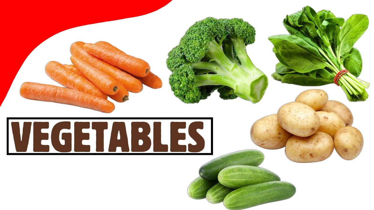 Five vegetables name in english - YouTube