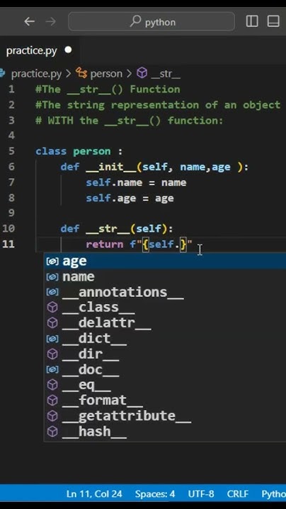 The Strfunction 😲python Pythonprogramming Coding Code Programming Pythoncoding Youtube