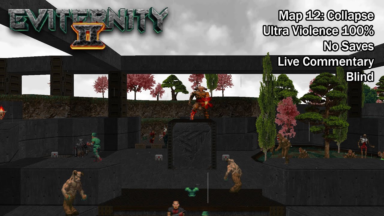 (Doom II) Eviternity 2 - Map12: Collapse (Blind UV-Max) - YouTube