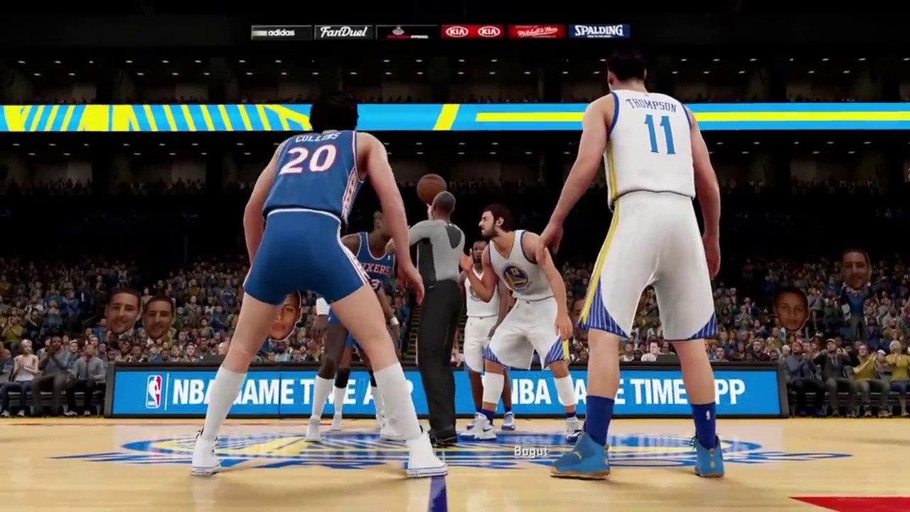 NBA 2K16 Gameplay! Warriors VS 76ers!!! - YouTube