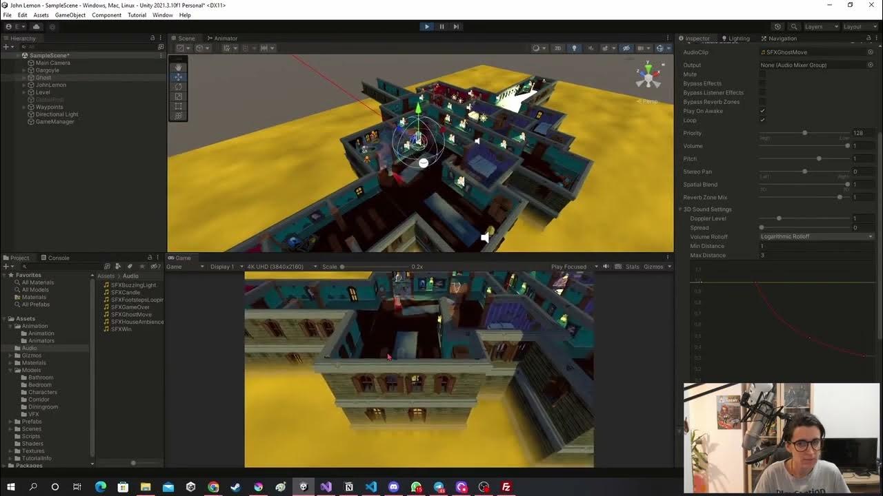 64 John lemon enemigo gargola - Curso Unity - OpenBootcamp - YouTube