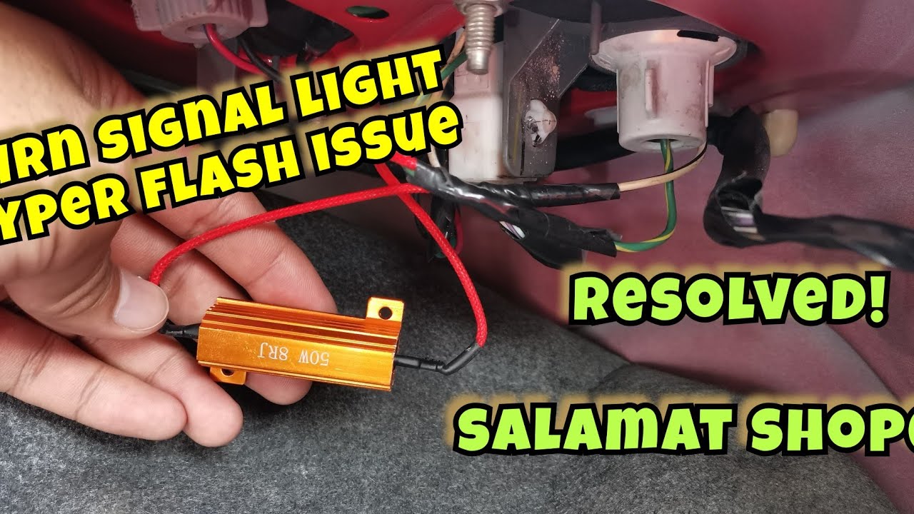 HYPER FLASHING TURN SIGNAL LIGHT | RESOLVED USING RESISTOR | VIOS 2012 ...