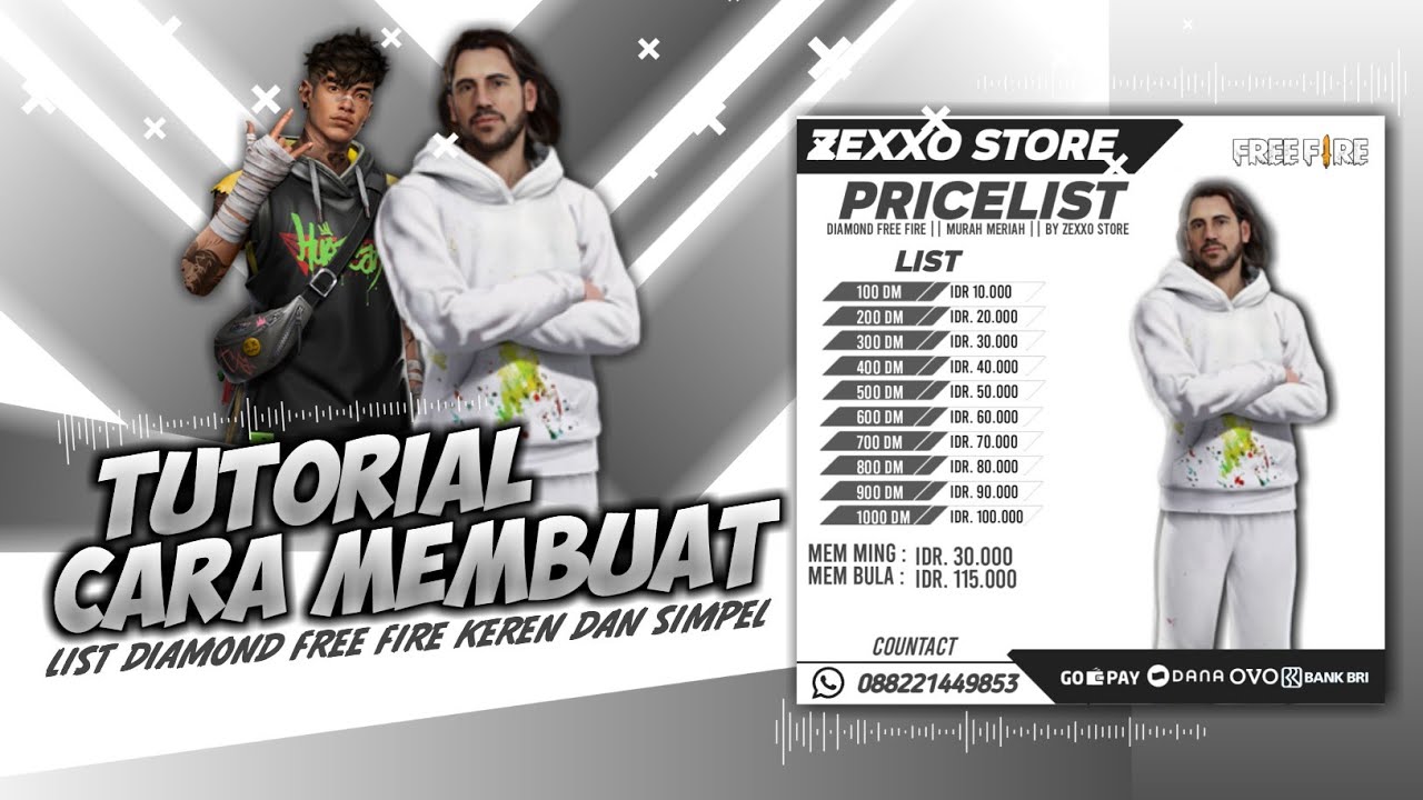 TUTORIAL CARA MEMBUAT [[ LOGO LIST DM FF ] KEREN DAN SIMPEL ♥ NO ...