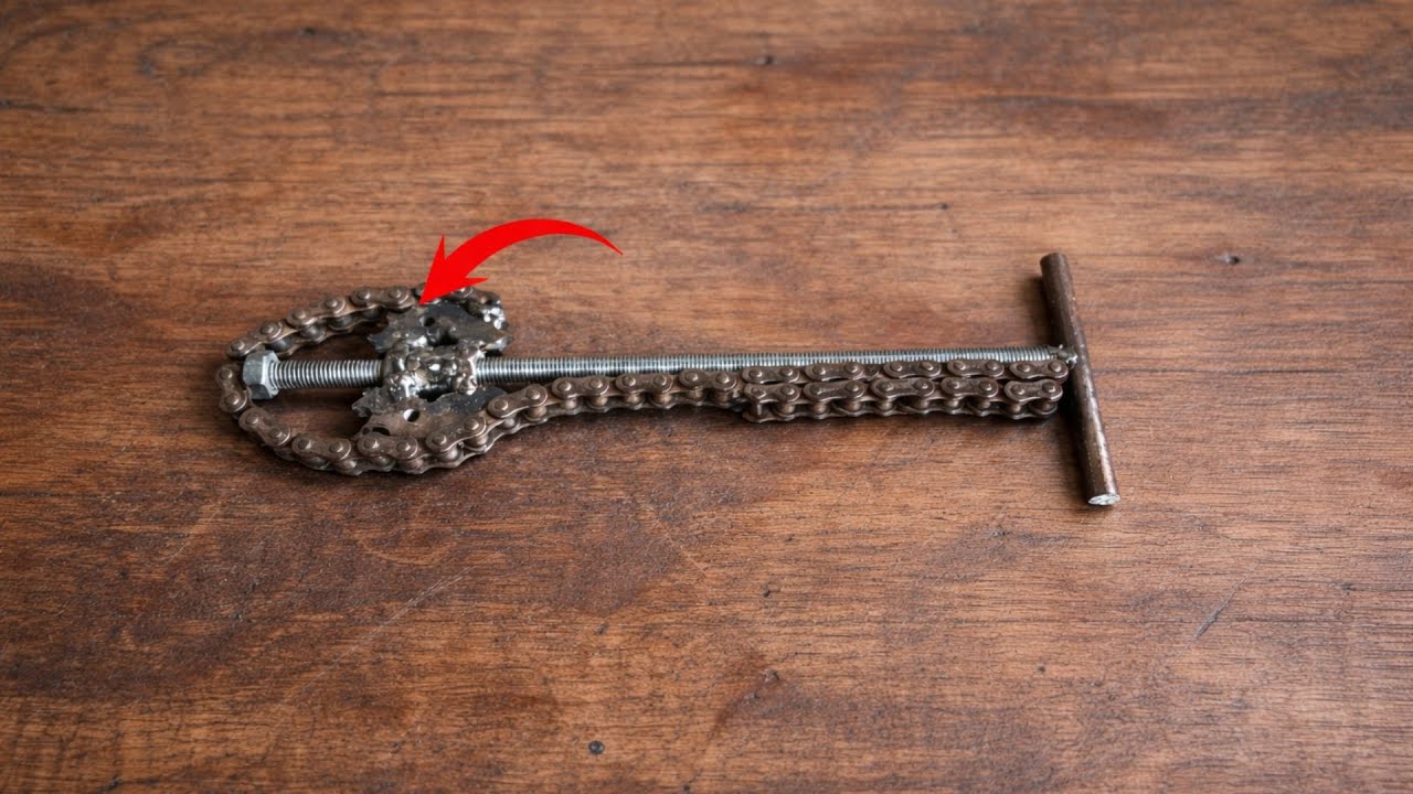 Turn your old motorcycle chain into an extremely useful multi-purpose ...