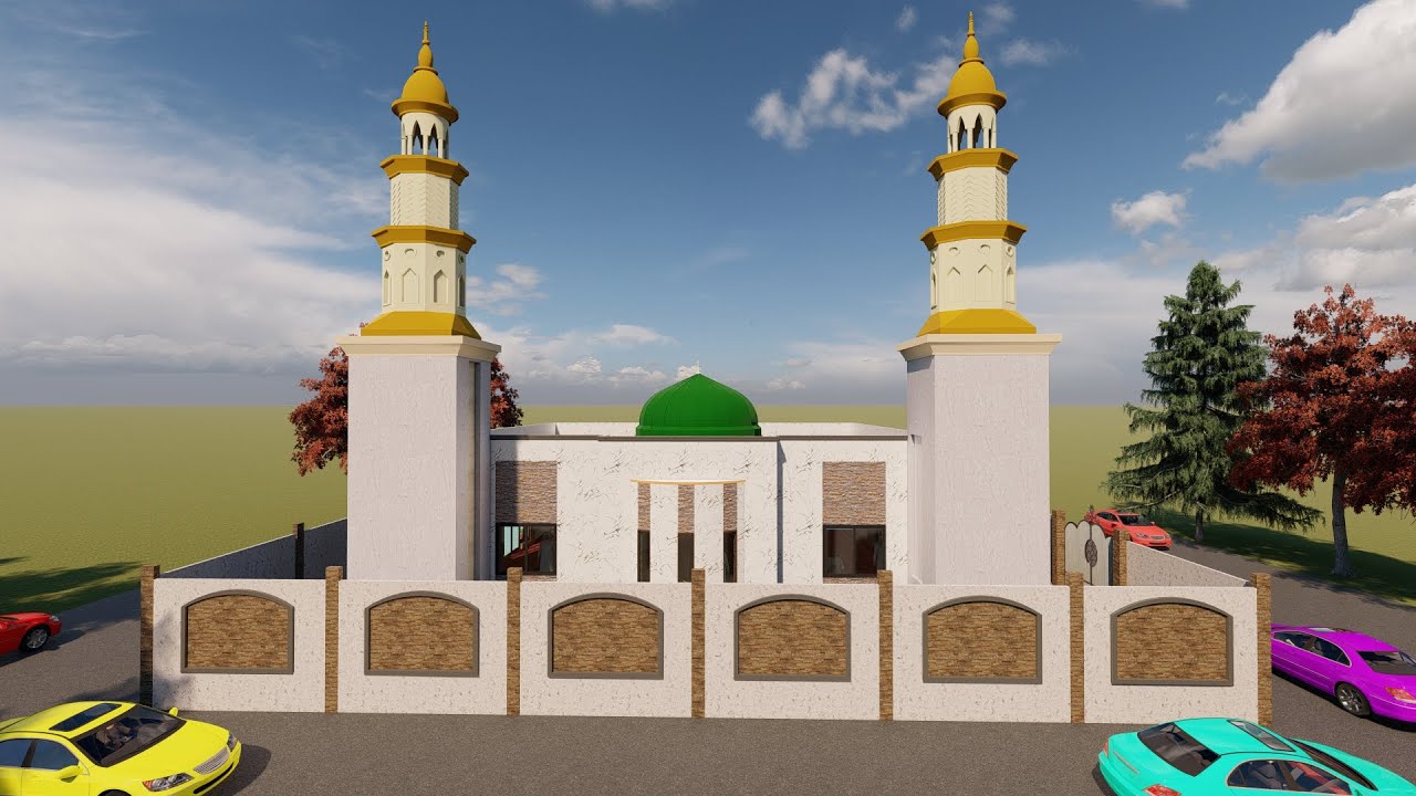 Complete View Mosque interior render in LUMION - YouTube