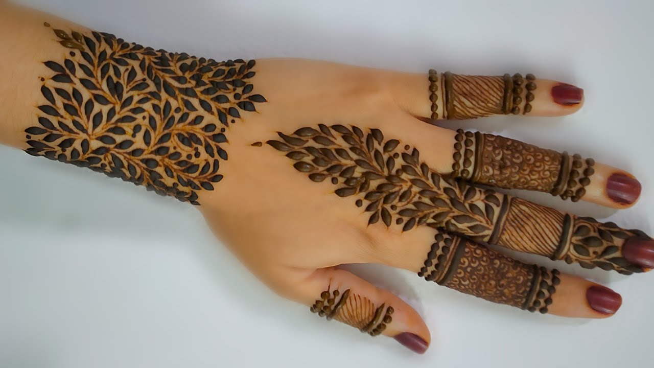 Latest party henna Design || Create Party Henna Design Using Only ...