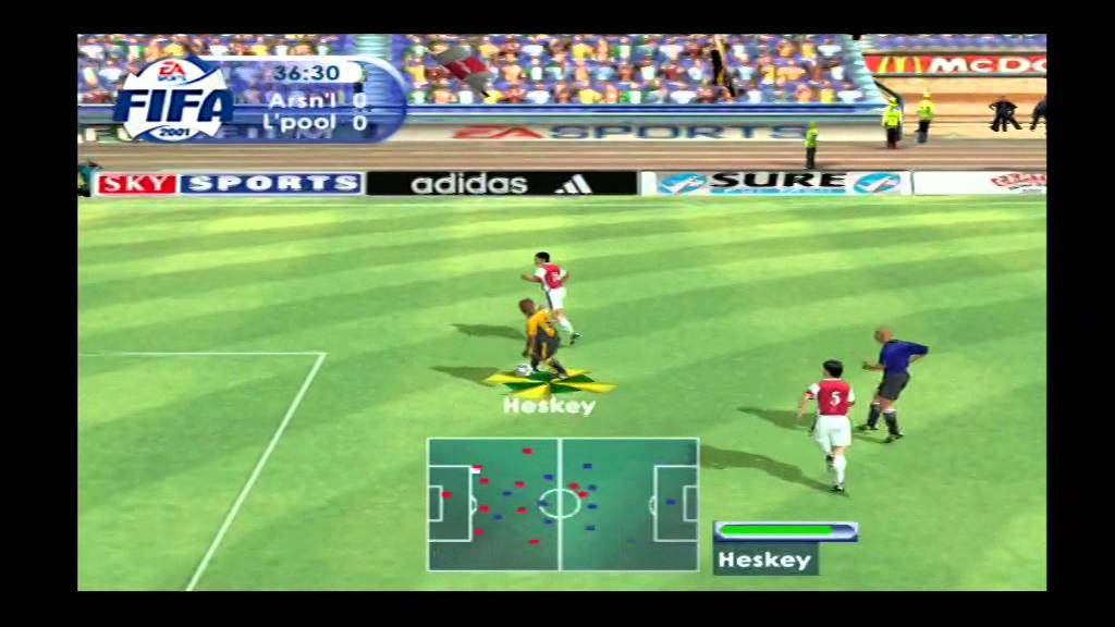 LIVERPOOL V ARSENAL FA CUP FINAL 2001 FIFA 01 GAMEPLAY - YouTube
