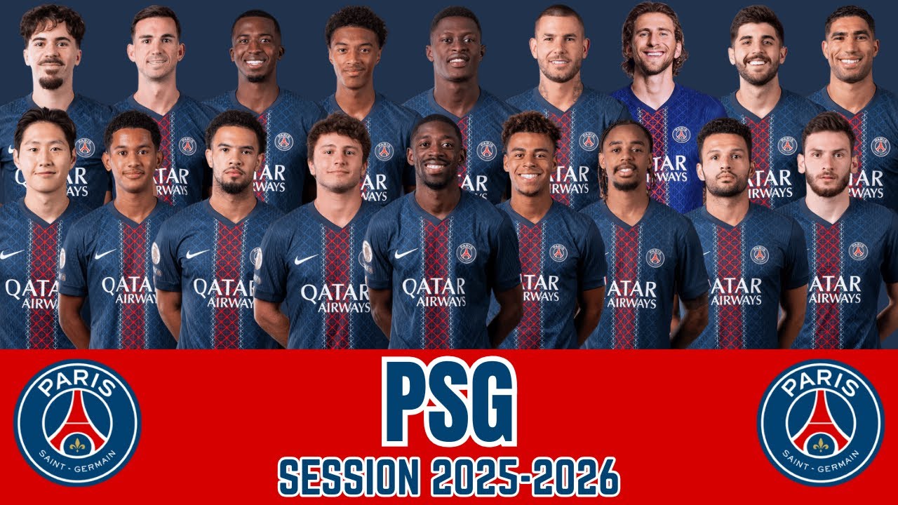 PSG SQUAD | Session 2025-2026 | UPDATED | Players, Countries & Position ...