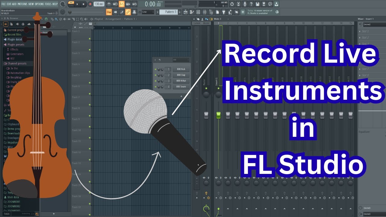 How to Record Live Instruments In FL Studio - Full Tutorial - YouTube