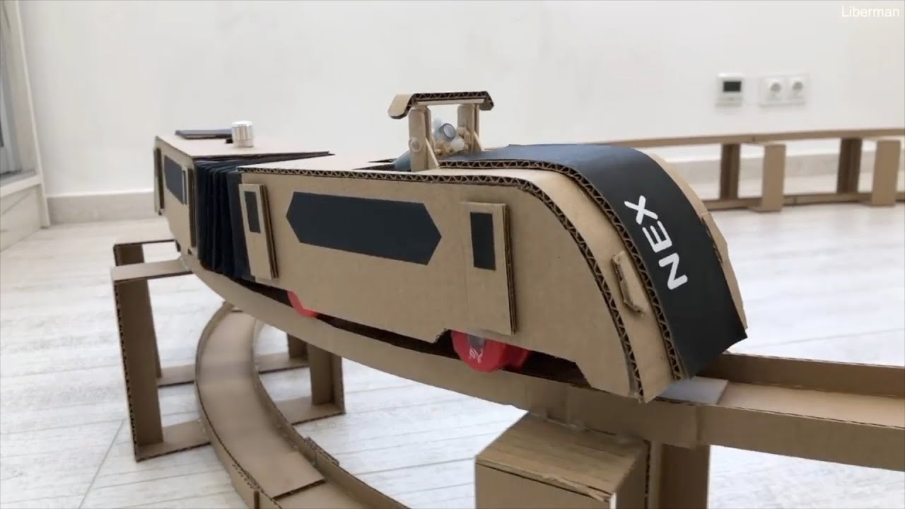 Amazing Cardboard train model easy - YouTube
