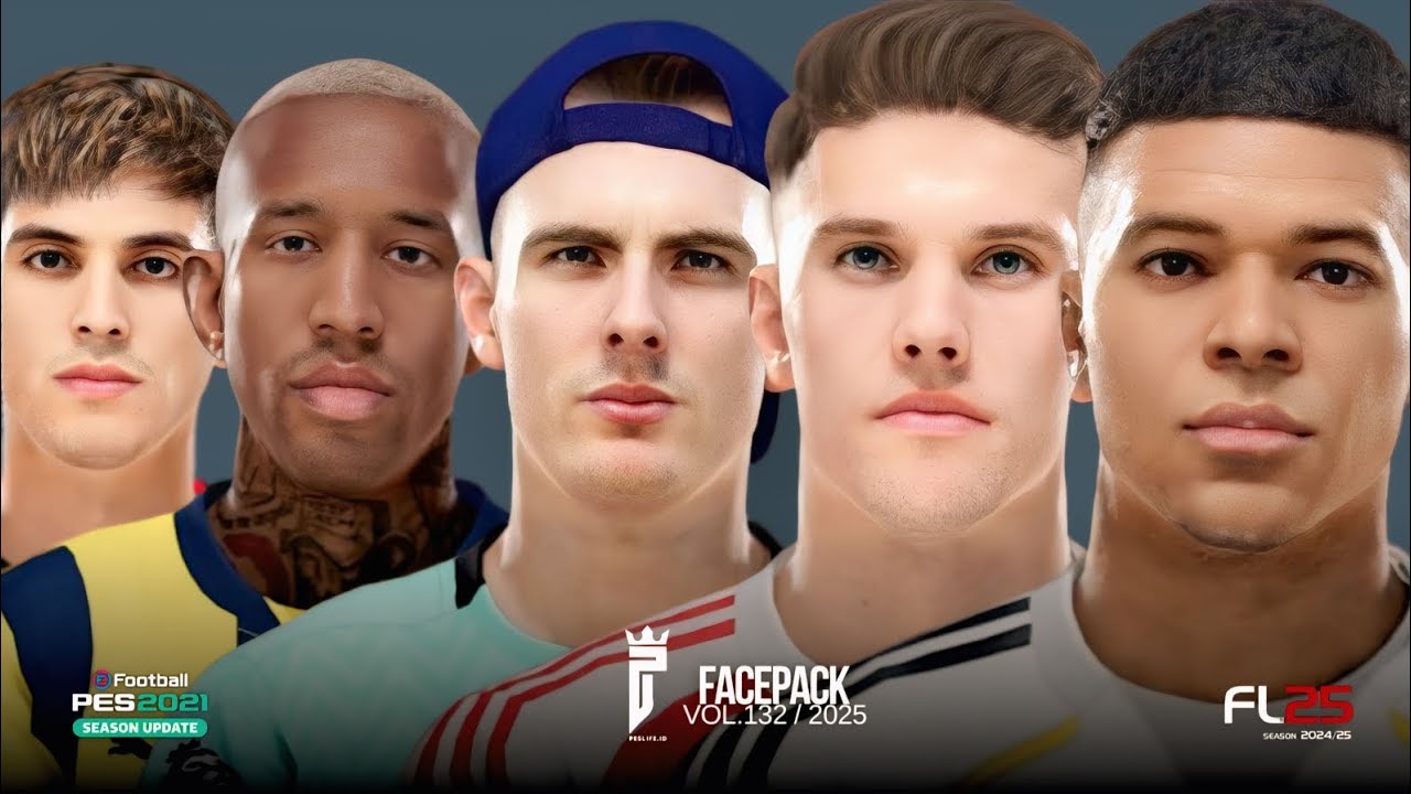 Facepack Update Pes 2021 & FL25 Vol.132 (SIDER) PC - YouTube