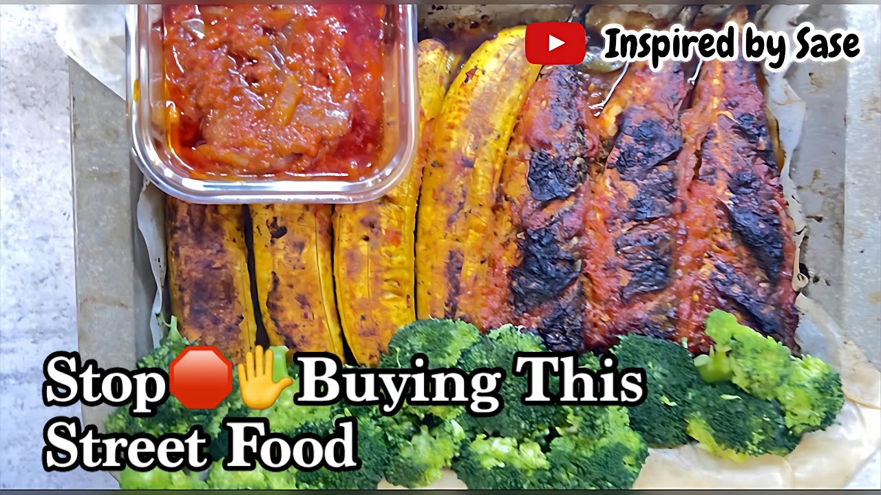 GRILLED MACKEREL FISH AND ROASTED PLANTAIN | NIGERIAN BOLE AND FISH ...