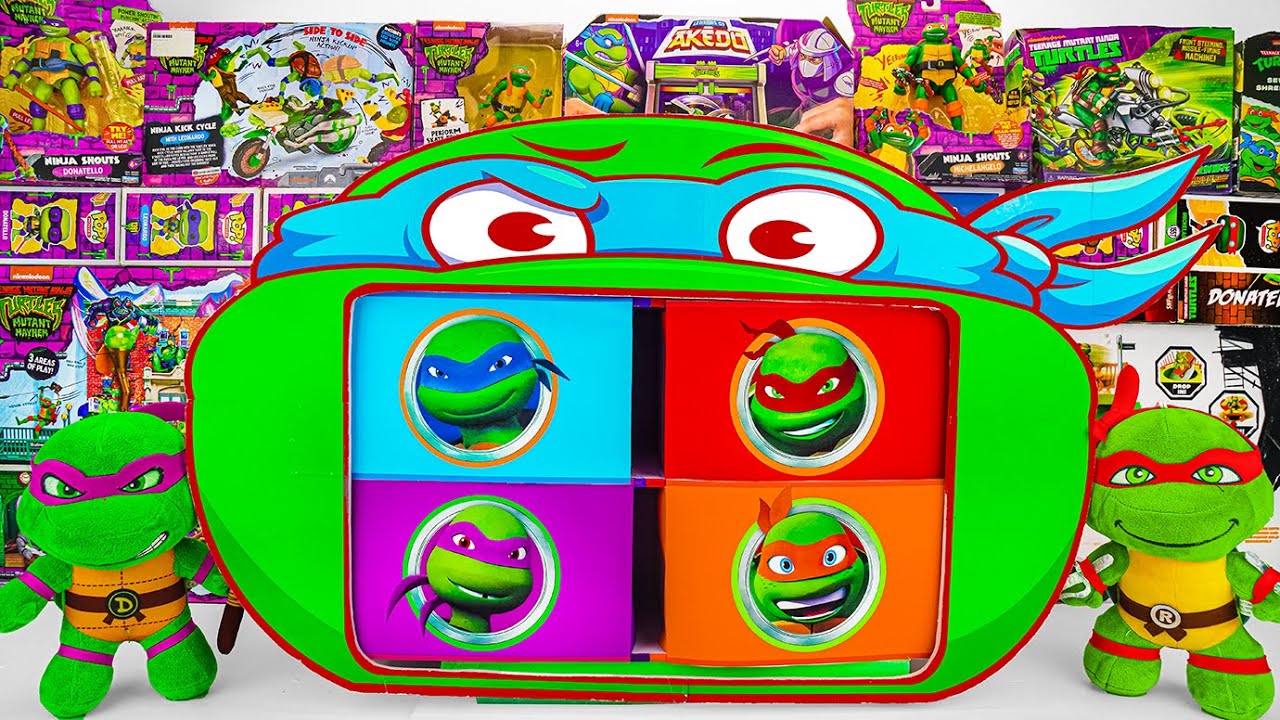 Teenage Mutant Ninja Turtles Unboxing Compilation ASMR | Leonardo Ninja ...