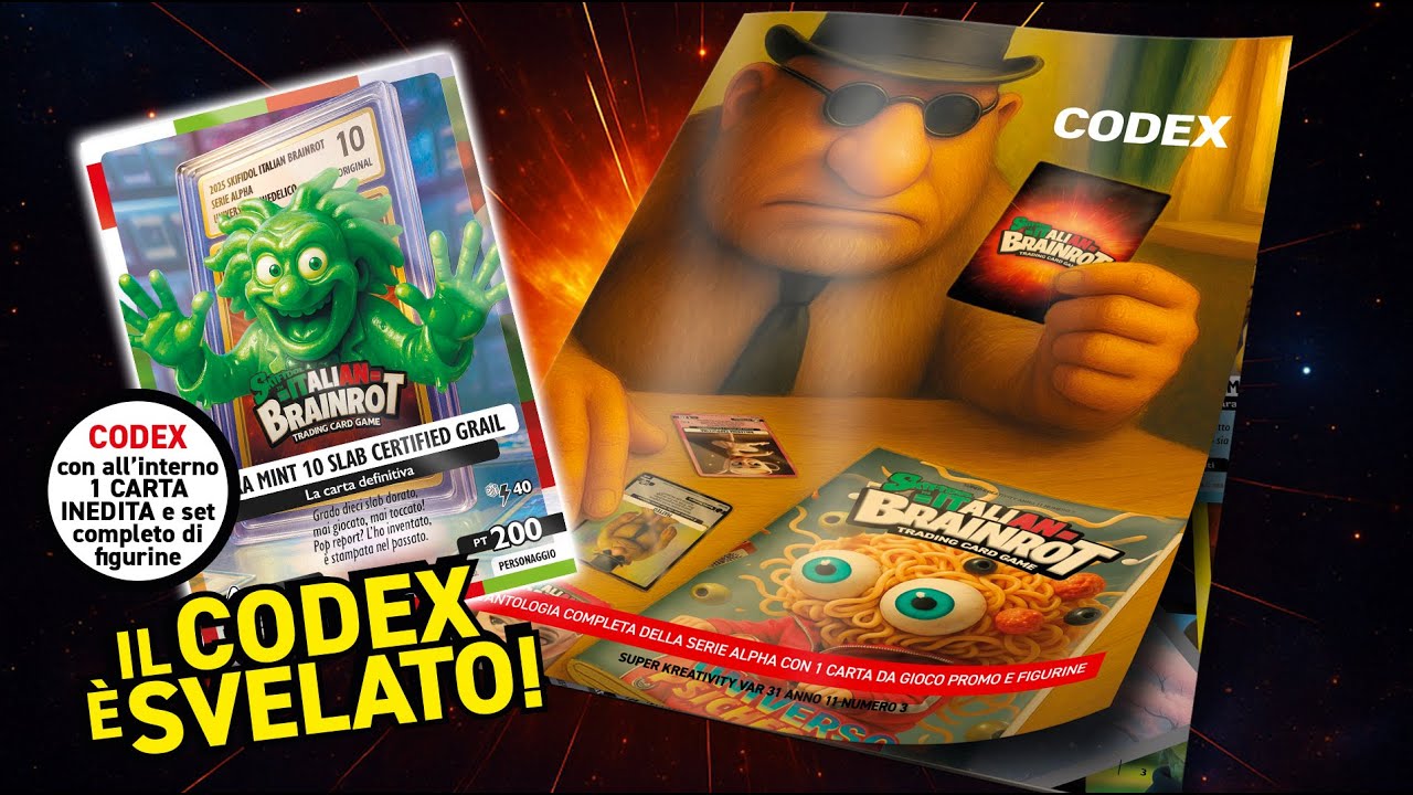 IL CODEX È SVELATO! SKIFIDOL ITALIAN BRAINROT TRADING CARD GAME. In edicola! - YouTube