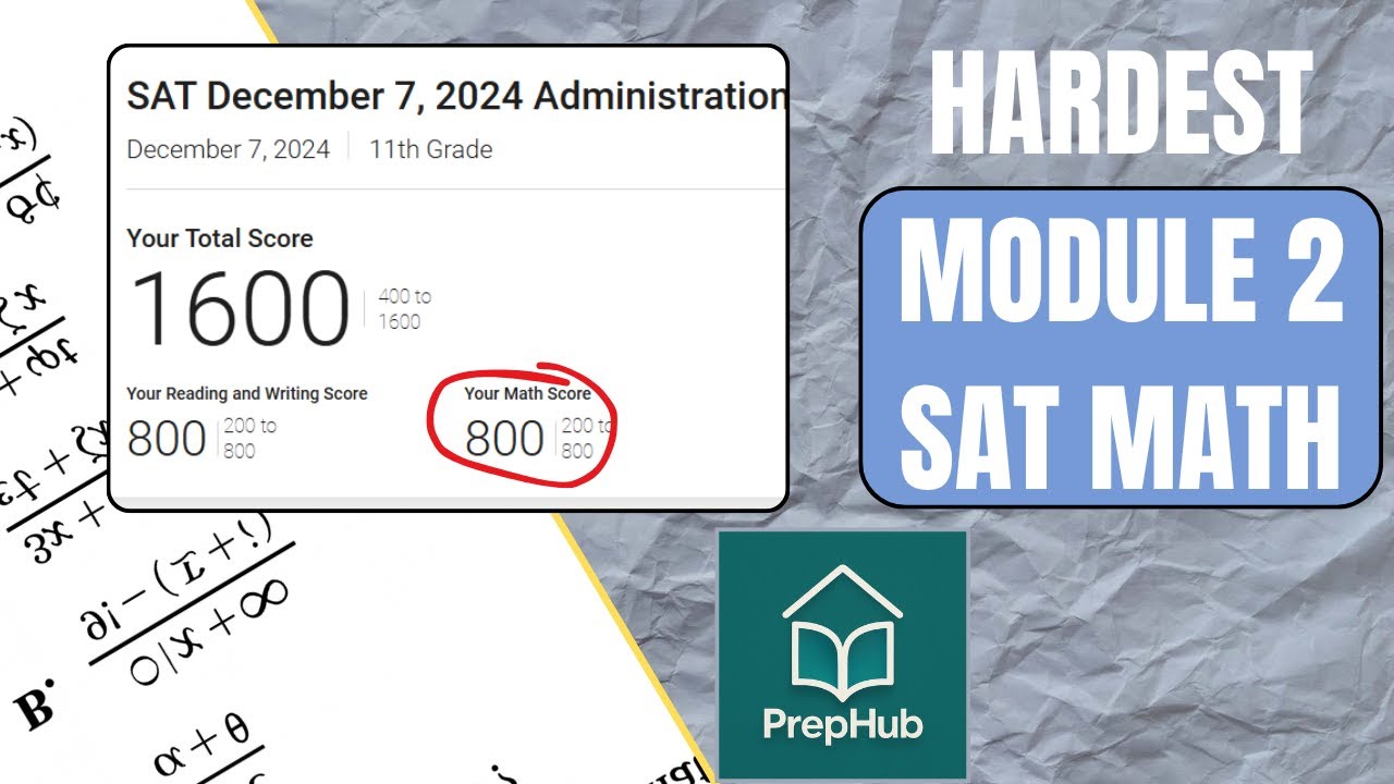 [SEPTEMBER SAT] Module 2 SAT Math You NEED To Know - YouTube