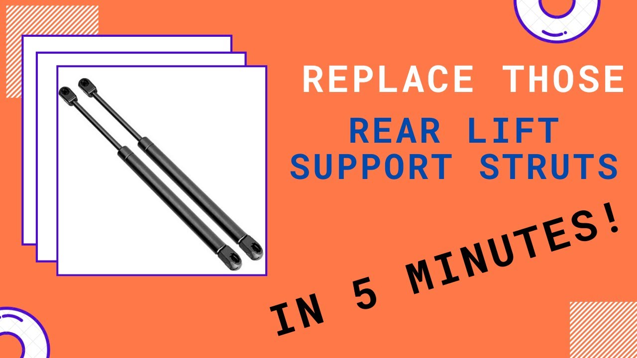 HOW TO Replace REAR GLASS WINDOW STRUTS IN ABOUT 5 MINUTES - YouTube