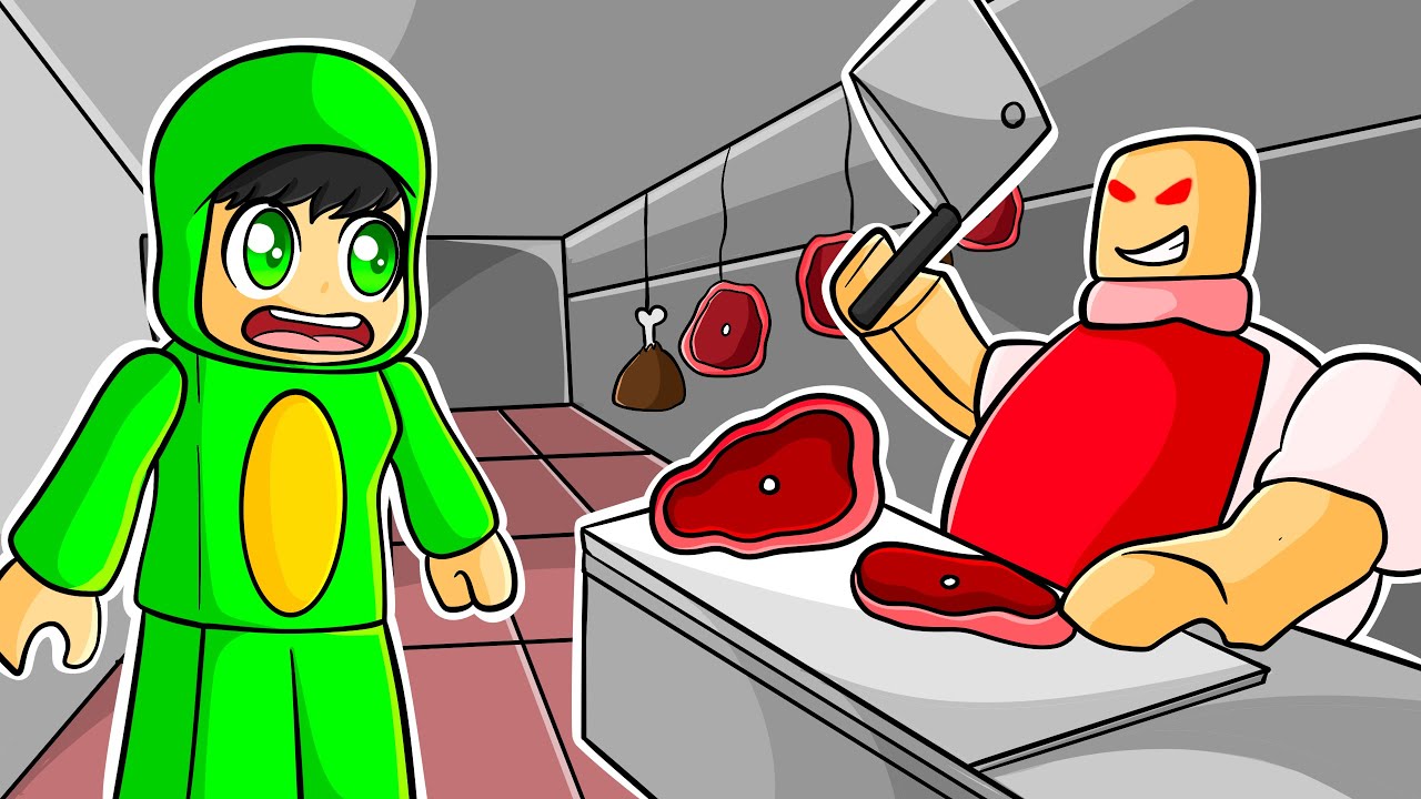 JJ and Mikey Escape the Butcher Shop - Roblox Obby Maizen - YouTube
