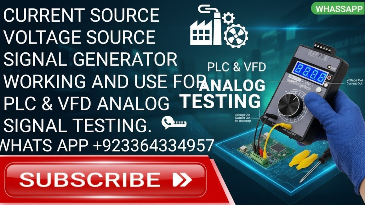 CURRENT SOURCE VOLTAGE SOURCE SIGNAL GENERATOR USE FOR VFD AND PLC ...