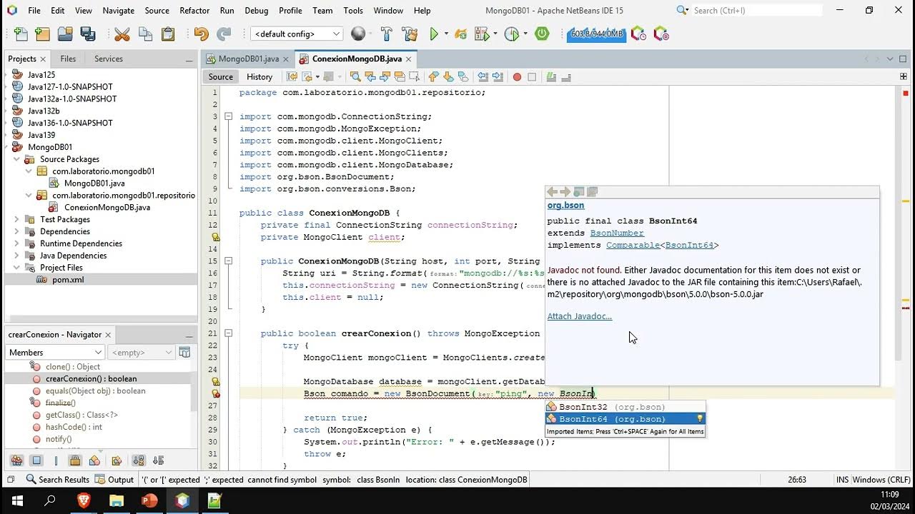 Conectando Java y MongoDB 2. Estableciendo la conexión a MongoDB. - YouTube