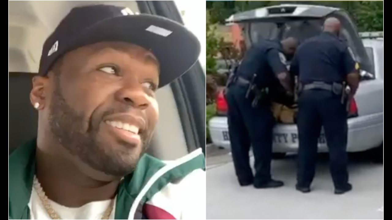 50 Cent Runs Up On Police Being Sneaky In Trunk Of Car - YouTube