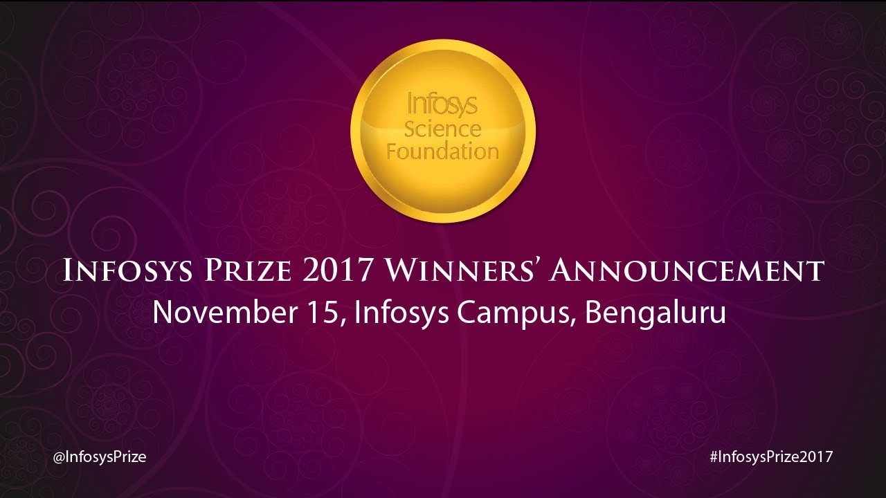 Infosys Prize 2017 Announcement - YouTube