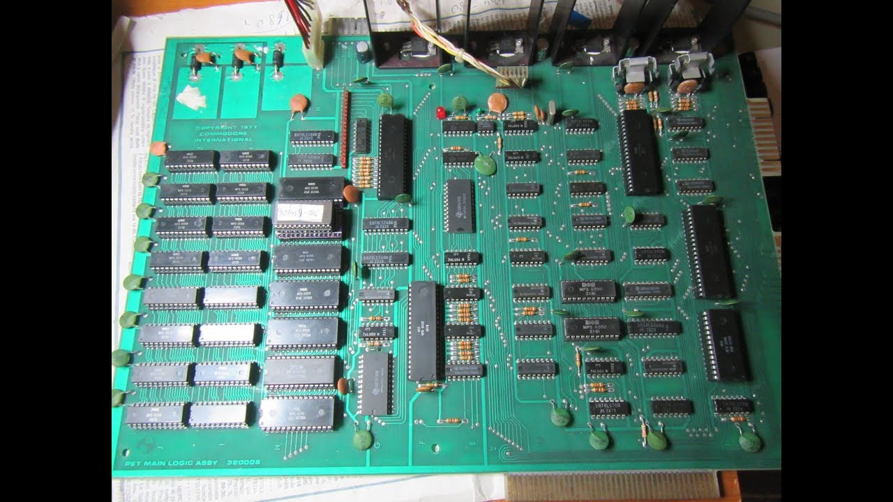 Commodore PET 2001 repair: dealing with MOS 6550/6540. - YouTube