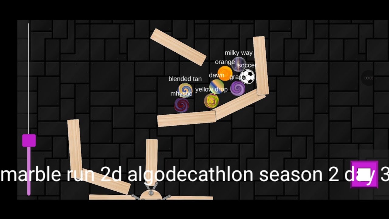 Marble run 2d algodecathlon season 2 day 3 - YouTube
