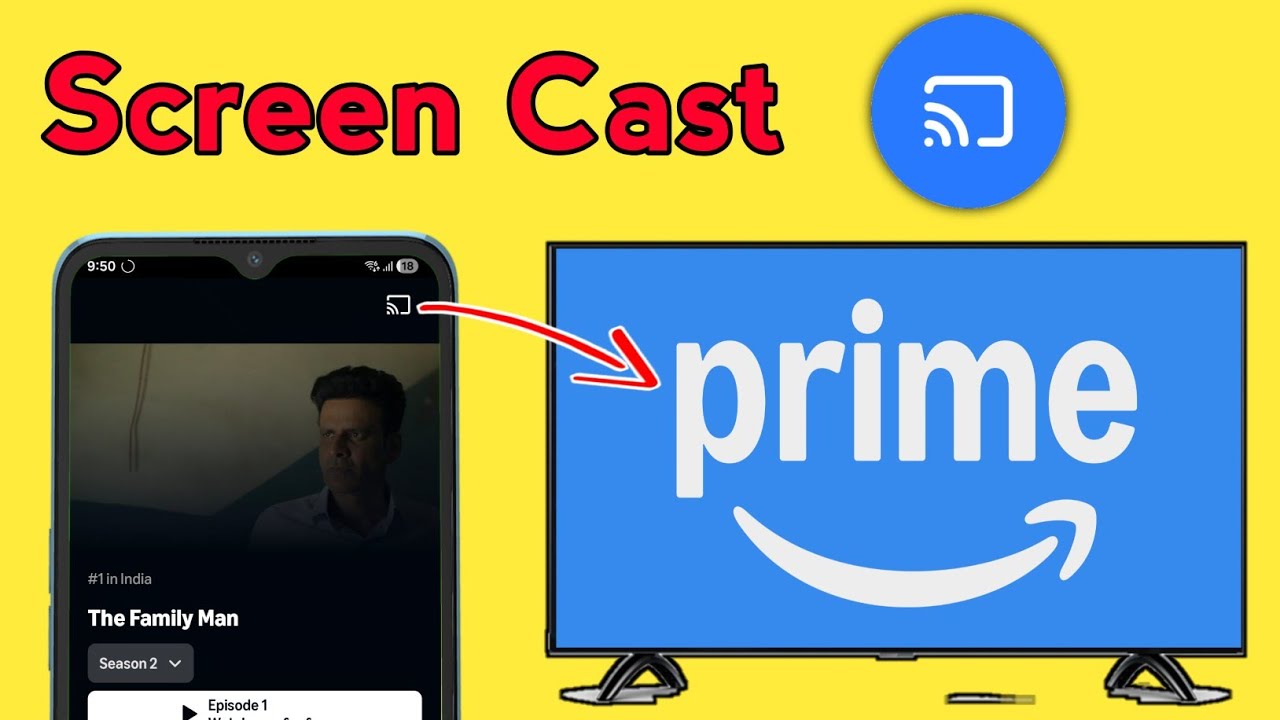 How To Screen Cast Prime Video To Tv | Prime Video Screen Mirroring ...