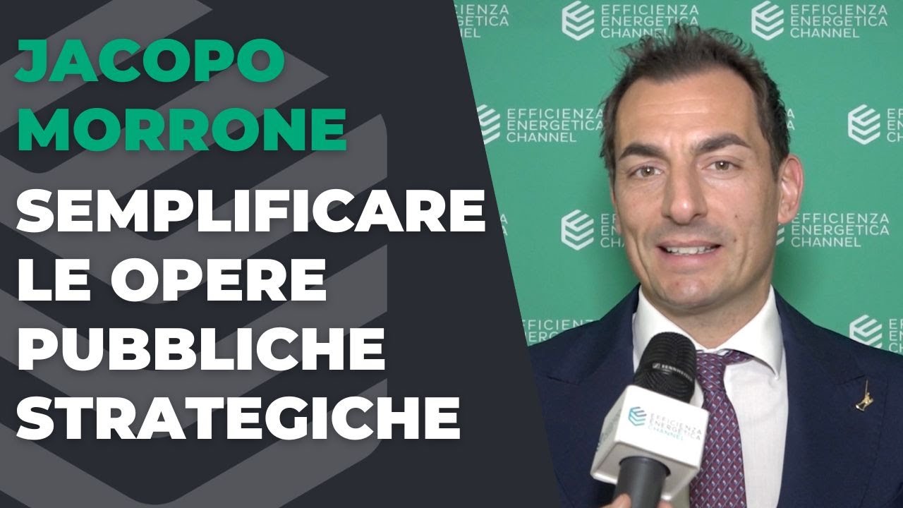 Semplificare le opere pubbliche strategiche - Intervista a Jacopo ...