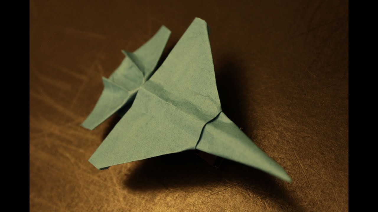 How to make an F15 Eagle Jet Fighter Paper Plane (David Boe) - YouTube