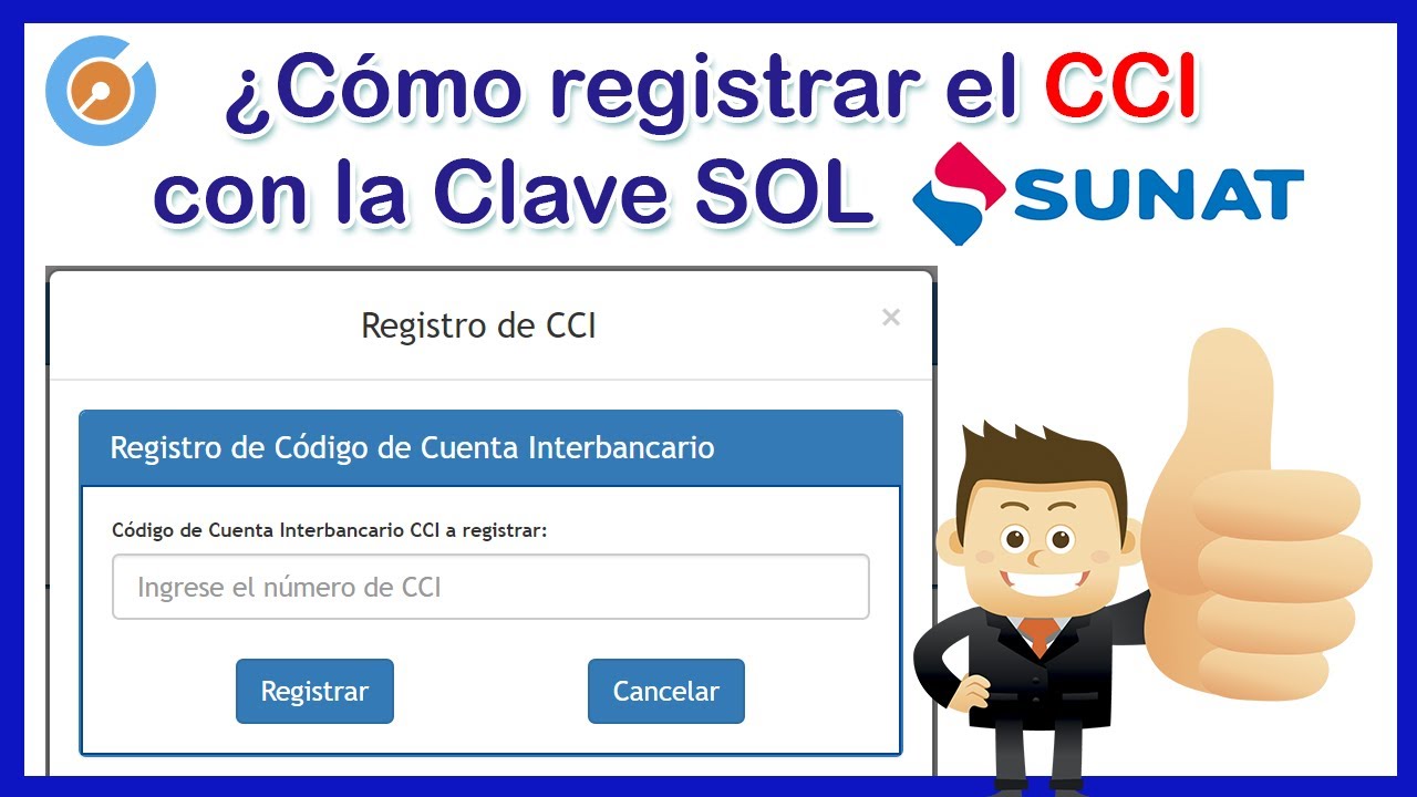 Cómo registrar correctamente el Código CCI para el Subsidio del 35% ...