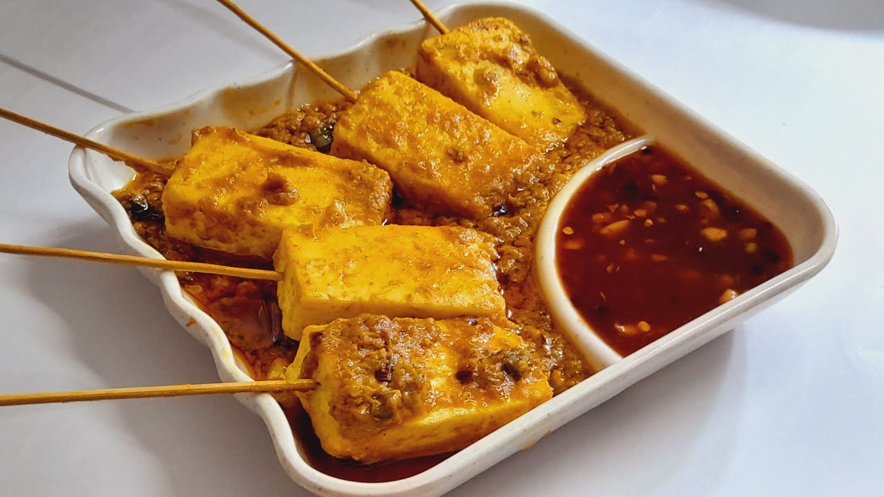 korean paneer satay | New super simple satay recipe | - YouTube