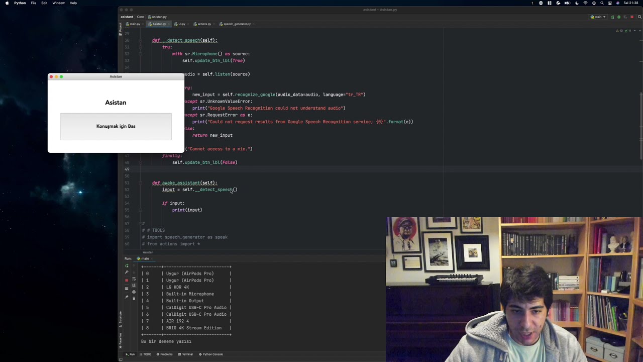 Python ile Sesli Asistan - Bölüm 1: Arayüz, Nesneler ve Kurulum - YouTube