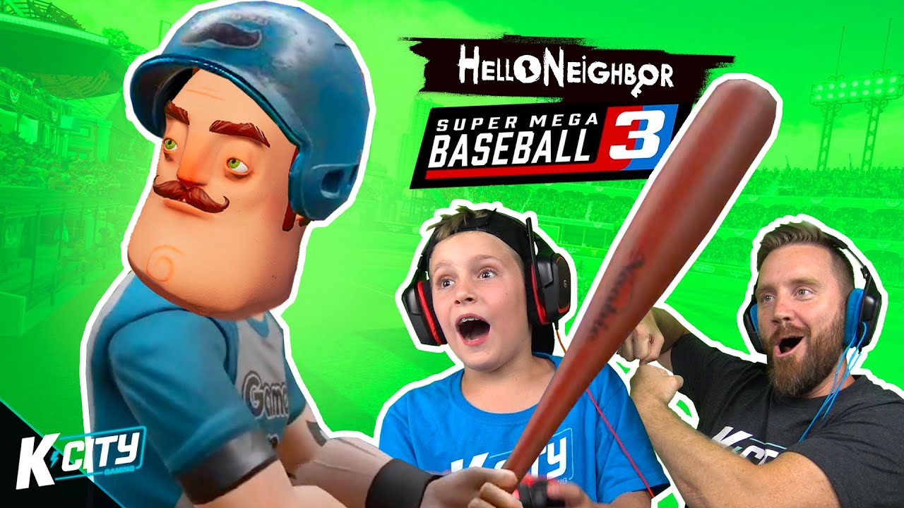Hello Neighbor Plays SUPER MEGA BASEBALL 3!!! K-CITY GAMING - YouTube