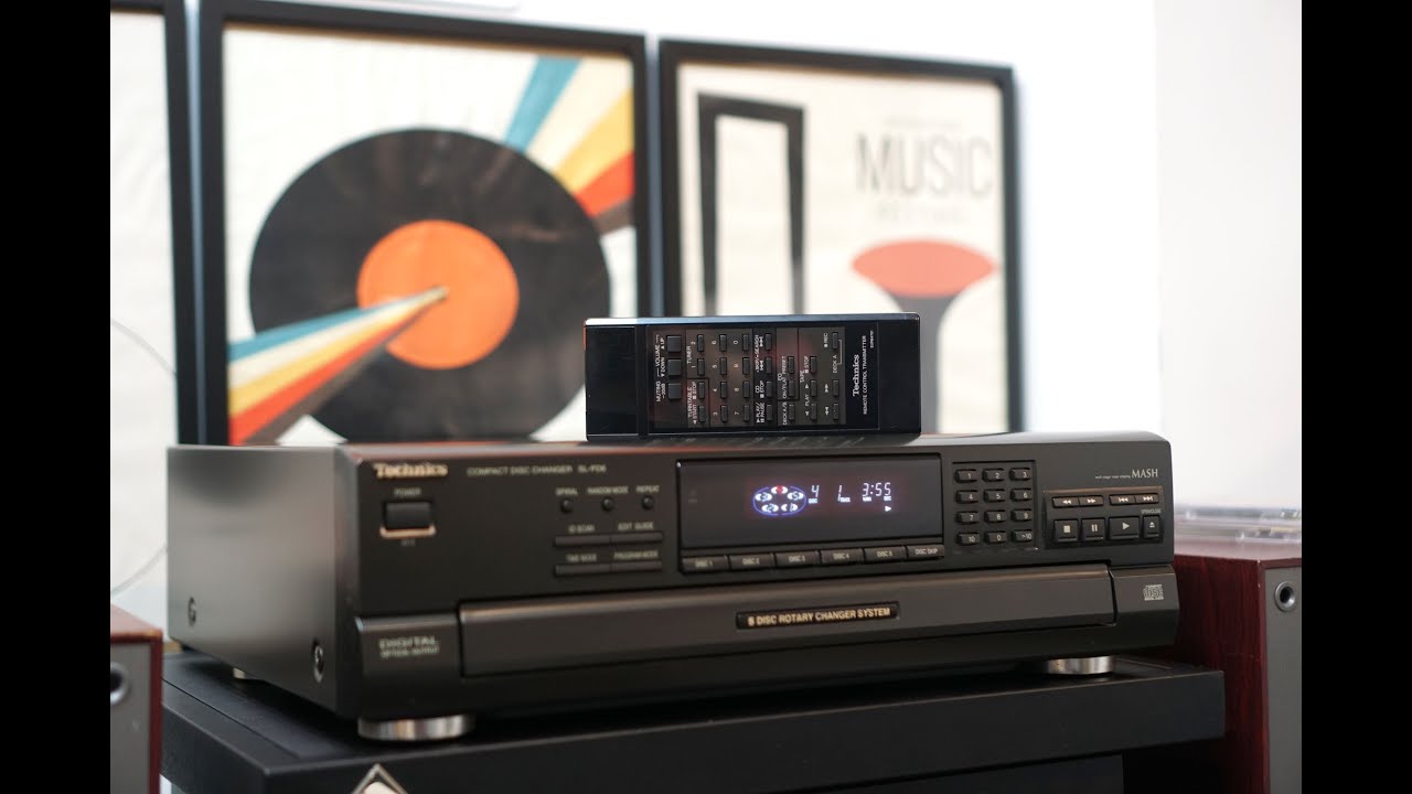 Technics SL-PD6 MASH Series 5-Disc CD Player with Remote & Cables ...