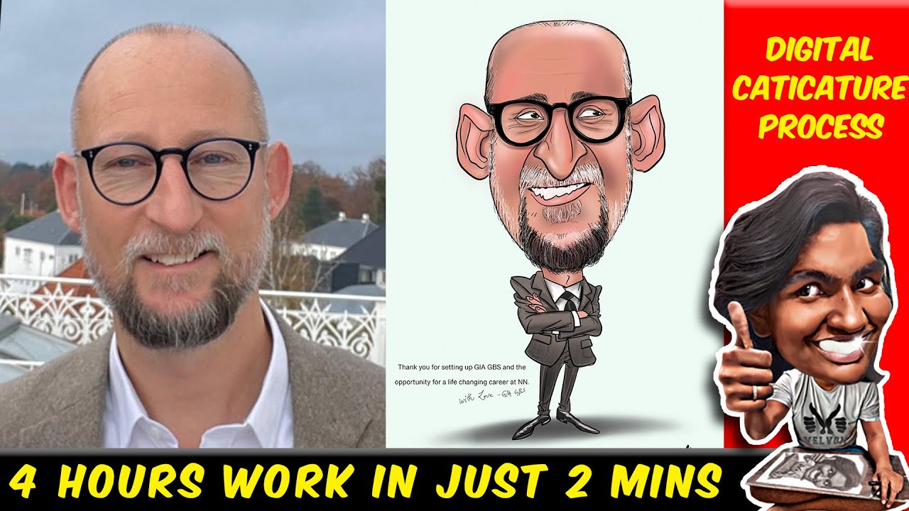 personalized caricature - commissioned work -how i made this on # ...