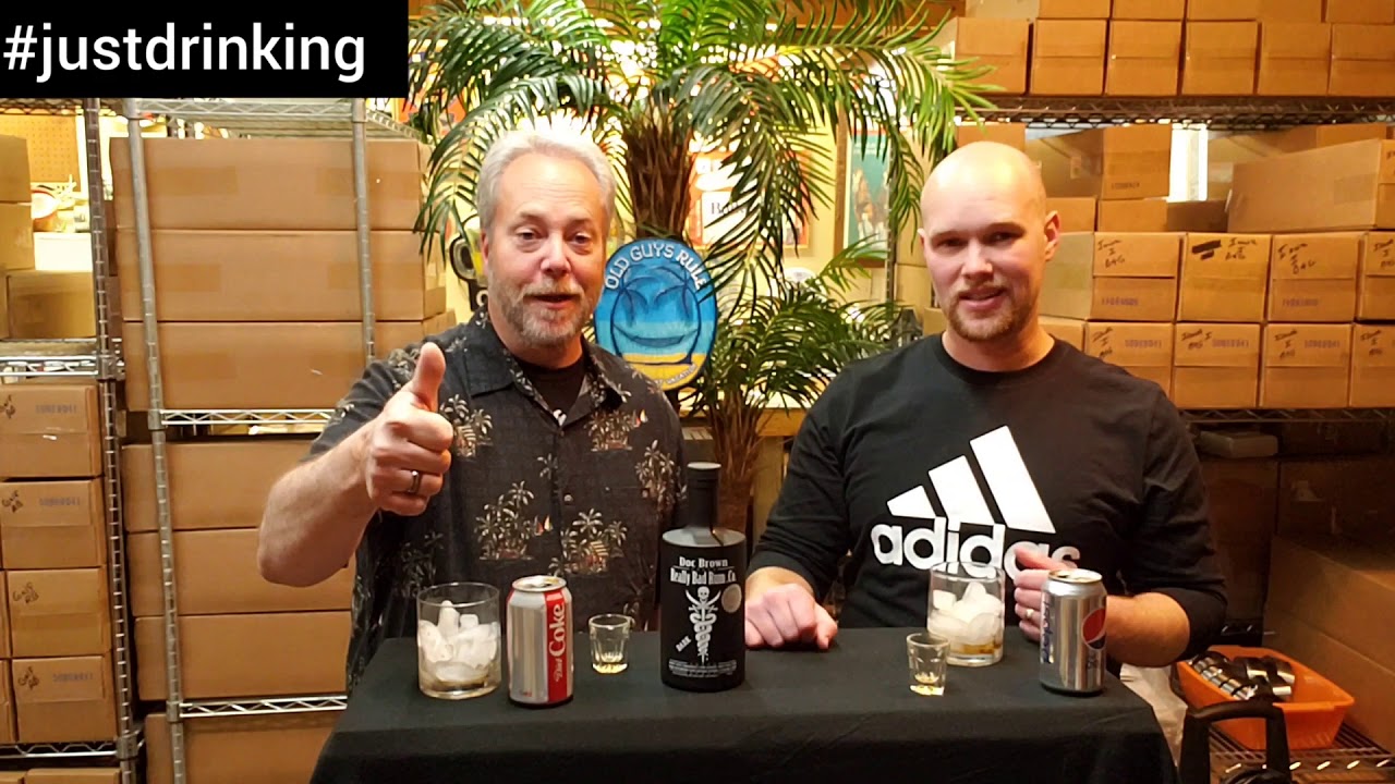 Doc Browns Really Bad Rum Co. Rum Review- Just Drinking- Robert & Roger ...